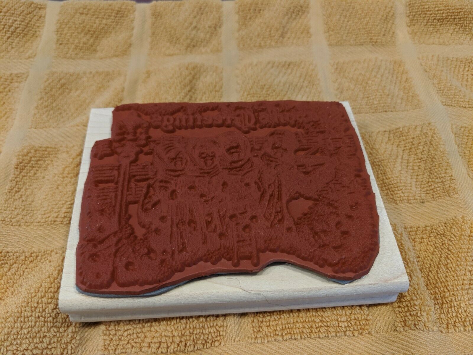 Rare 2004 Retired Stampin Up Season’s Greatings Christmas Rubber Stamp ...