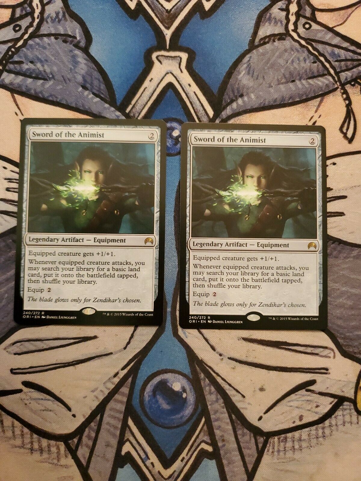 2x Sword Of The Animist - MTG/Magic NM/M Origins | #20490401