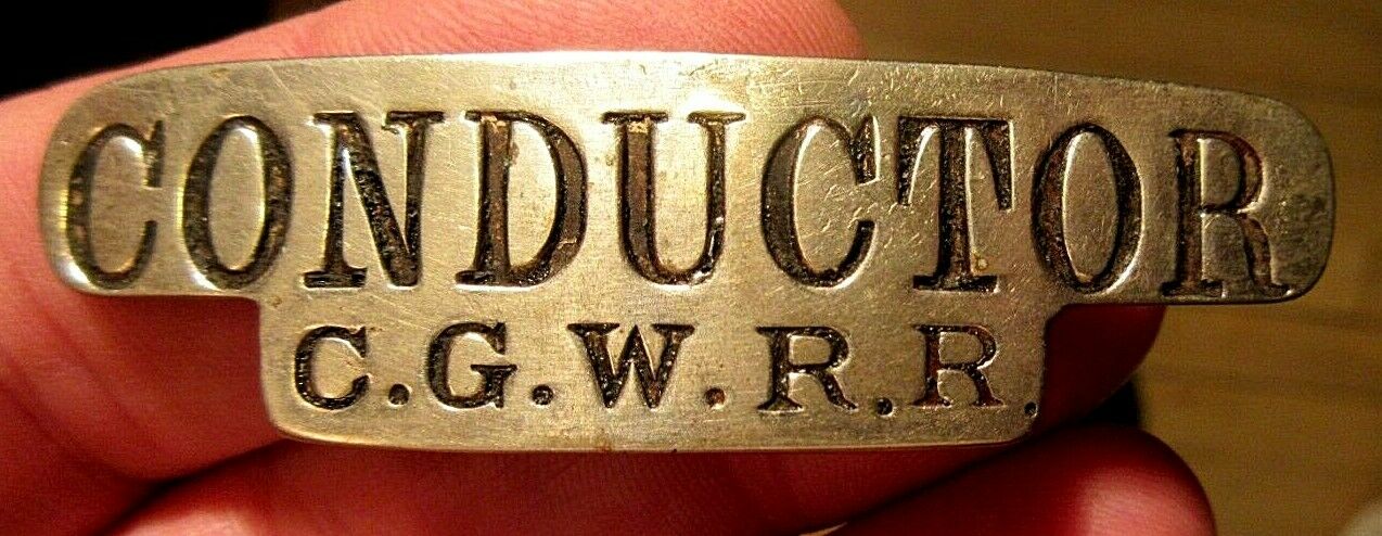 VINTAGE VERY RARE CHICAGO GREAT WESTERN RAILROAD TRAIN CONDUCTORS HAT ...