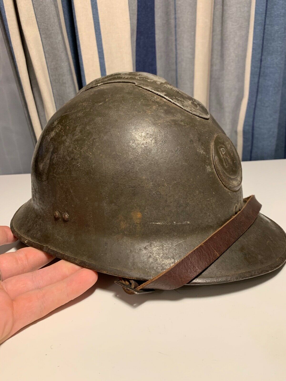 Rare Complete WW2 Colonial French M26 Adrian Helmet | #20573689