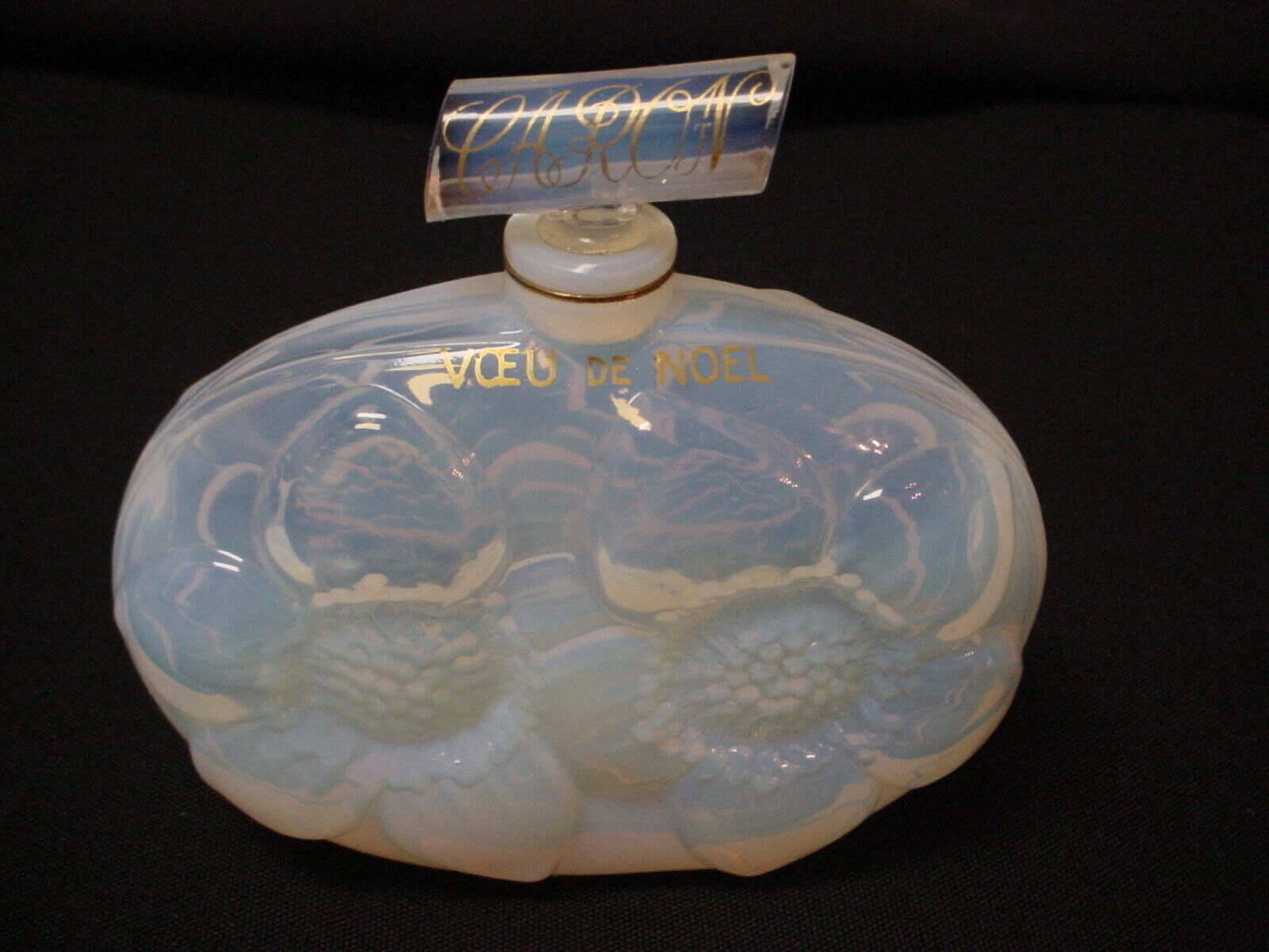 VERY RARE VINTAGE CARON VOEU DE NOEL OPALESCENT PERFUME BOTTLE ' D ...