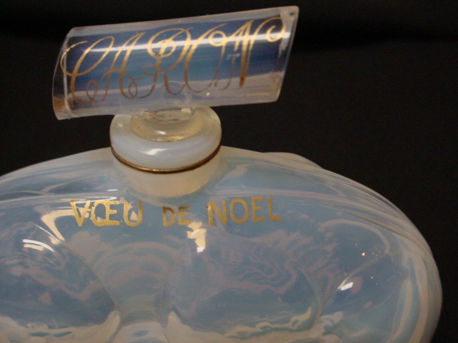 VERY RARE VINTAGE CARON VOEU DE NOEL OPALESCENT PERFUME BOTTLE ' D ...